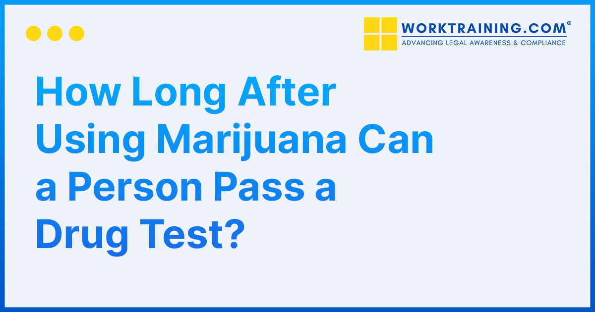How Long After Using Marijuana Can a Person Pass a Drug Test?