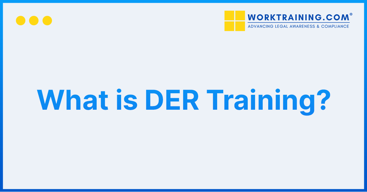 What is DER Training?