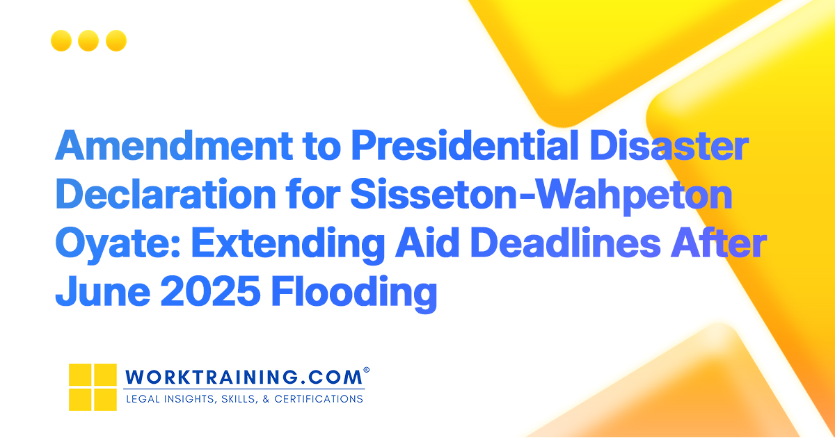 SBA Amends Tribal Disaster Declaration