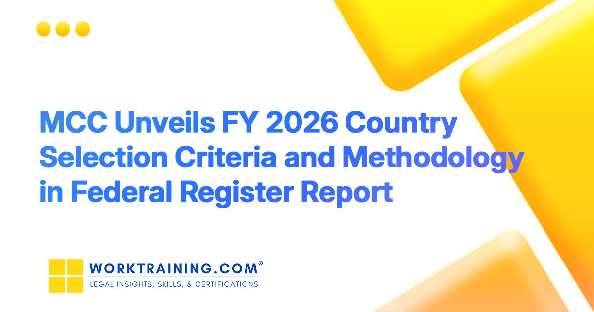 MCC FY 2026 Selection Criteria