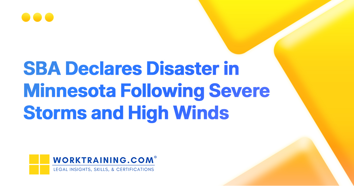 SBA Disaster Declaration for Minnesota Storms